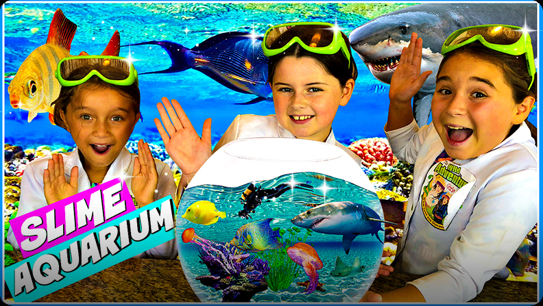 Real SLIME Aquarium! Learn How To Make A Slime Fish Tank with Ocean Sea ...