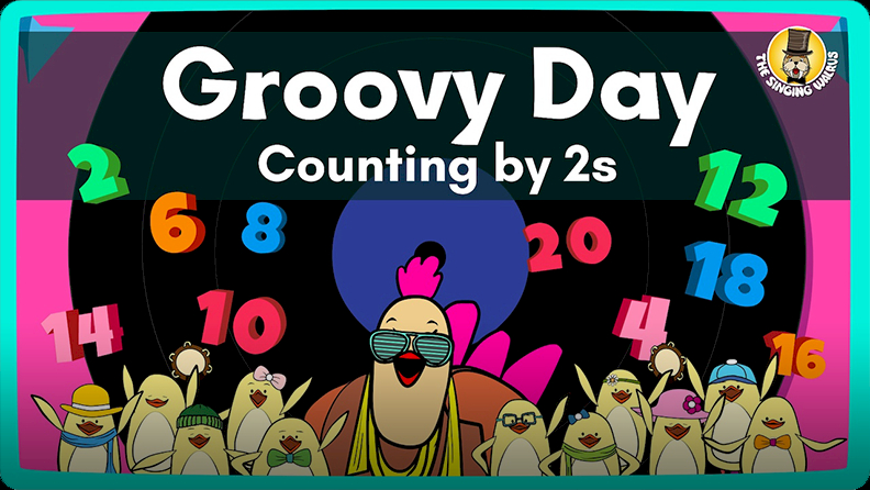 Groovy Day (Counting by 2s) Video | Discover Fun and Educational Videos ...