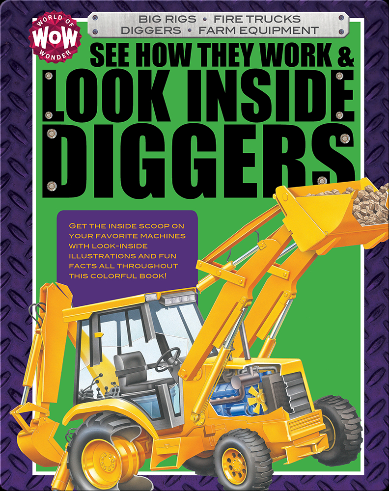 See How They Work & Look Inside Diggers Book by Flowerpot Press | Epic