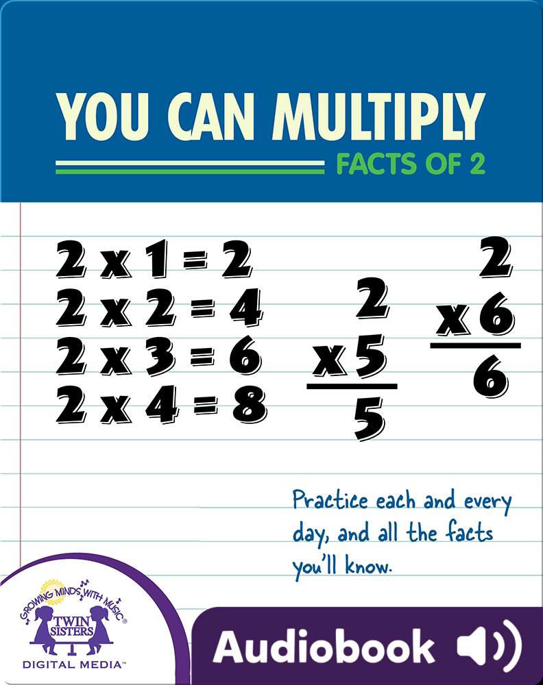 You Can Multiply Facts of 2 Children's Audiobook by Kim Mitzo Thompson ...