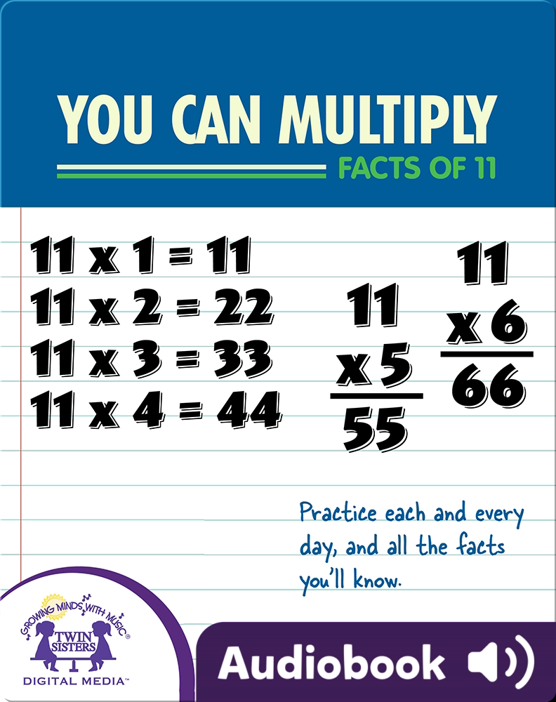 You Can Multiply Facts of 11 Children's Audiobook by Kim Mitzo Thompson ...