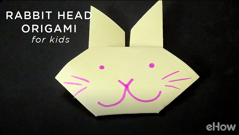 Origami Rabbit Head Crafts Video | Discover Fun and Educational Videos ...