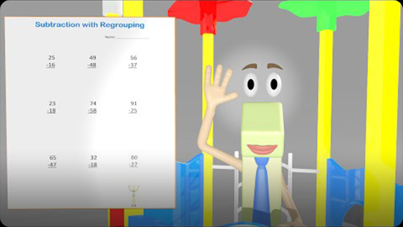 Subtraction with Regrouping Worksheet Video | Discover Fun and ...