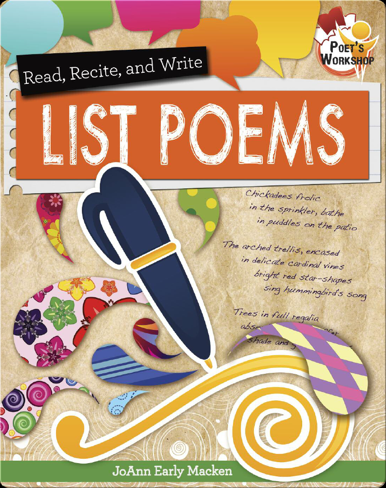 Read, Recite, and Write List Poems Book by JoAnn Early Macken | Epic