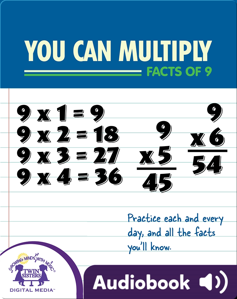 You Can Multiply Facts of 9 Children's Audiobook by Kim Mitzo Thompson ...
