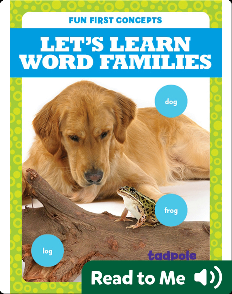 Let's Learn Word Families Book by Tessa Kenan | Epic