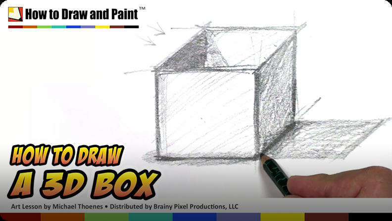 How to Draw a 3D Box Video | Discover Fun and Educational Videos That ...