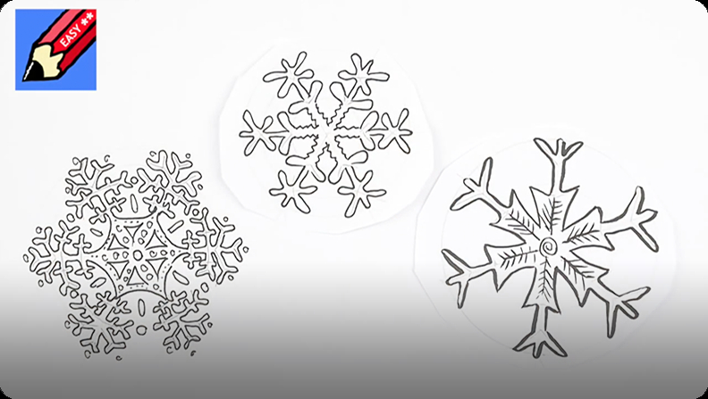 How to Draw Snowflakes Easily Video | Discover Fun and Educational ...